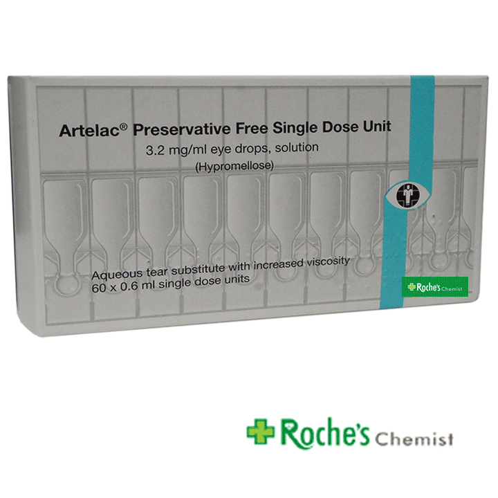 artelac preservative free single dose vials artificial tear substitute ...