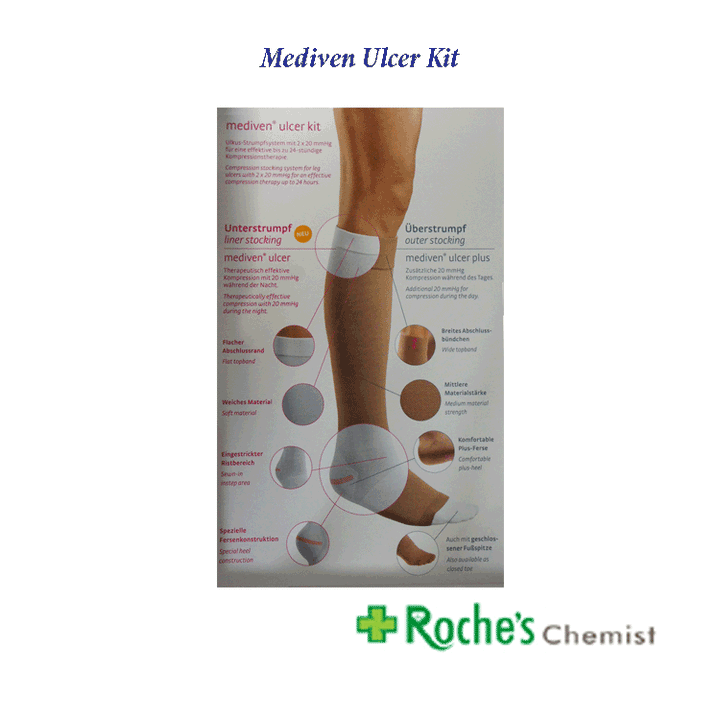 Mediven Ulcer Kits - 7 Sizes regular sock roches chemist bray wicklow ...