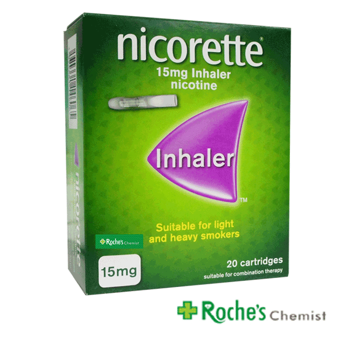 nicorette inhaler nicotine 5mg x 20 refills, roche's chemist, irish ...