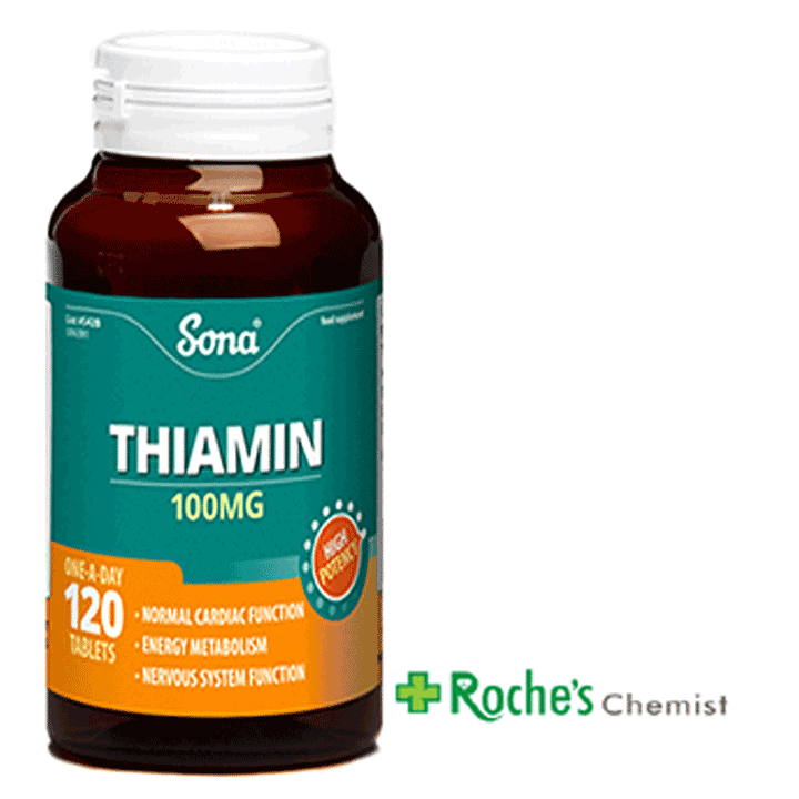 sona thiamine 100mg tablets x 120 from roches chemist bray wicklow ...